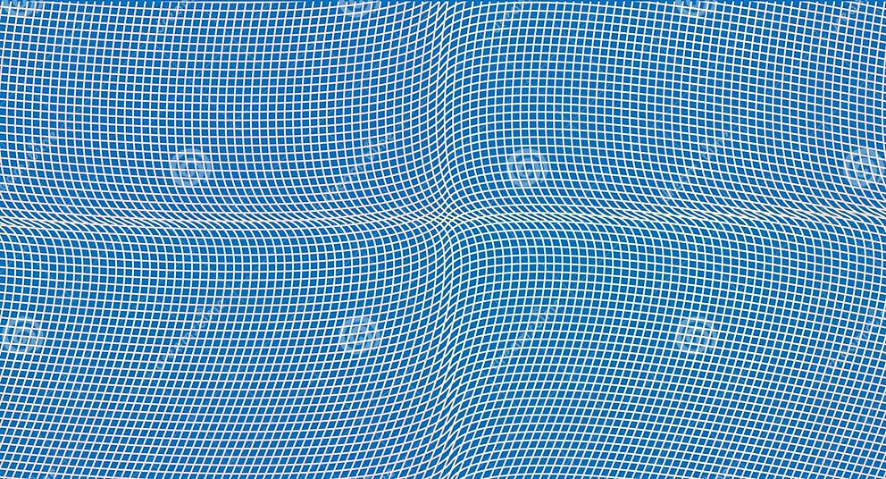 Abstract Blue Grid Pattern with Dynamic Curved Effect Stock Image ...