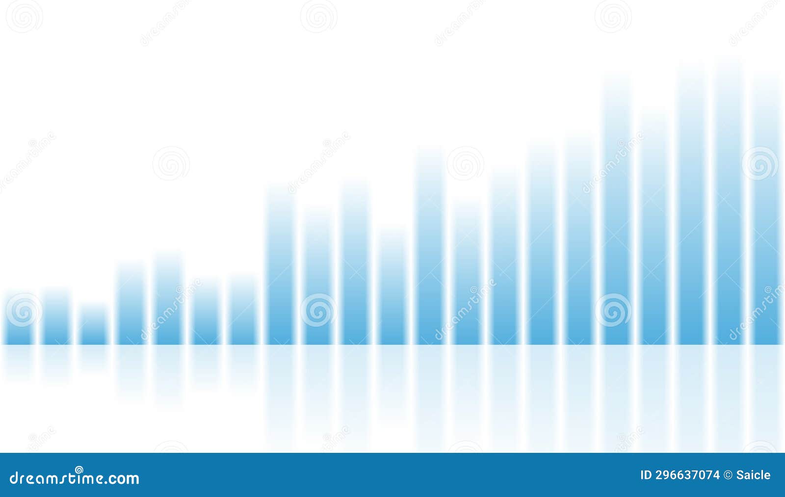 Abstract Growing Financial Graph Chart Background Stock Illustration ...