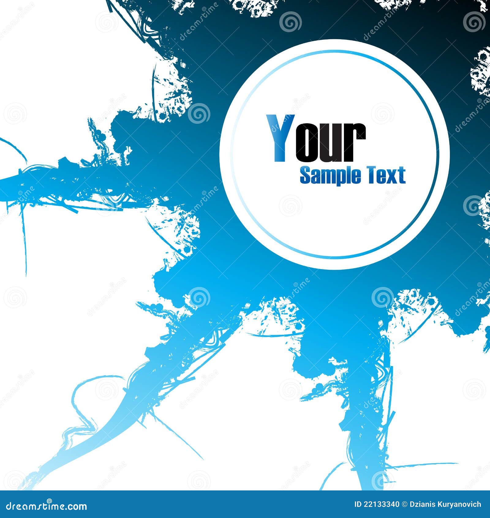 Abstract Blue Grunge Background Stock Vector - Illustration of ...