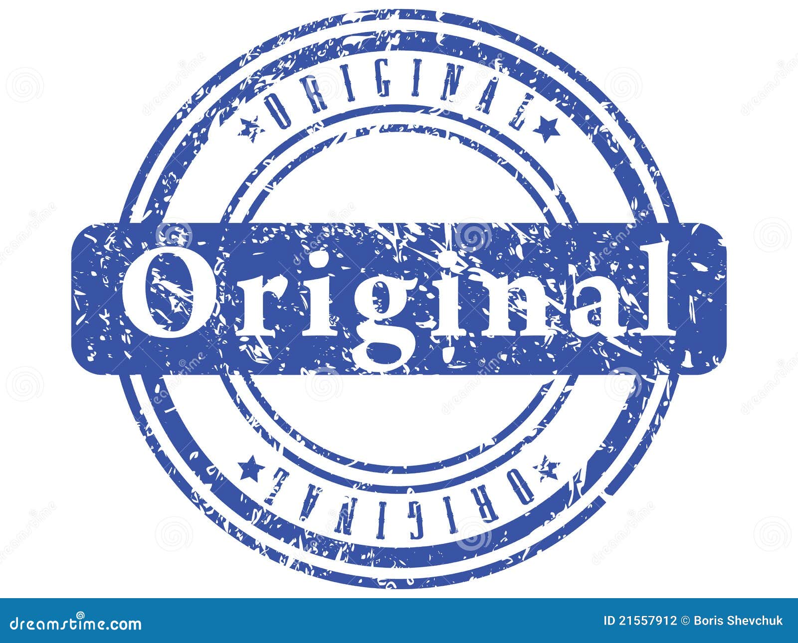 Abstract Blue Grunge Stamp. Stock Vector - Illustration of grungy, real ...