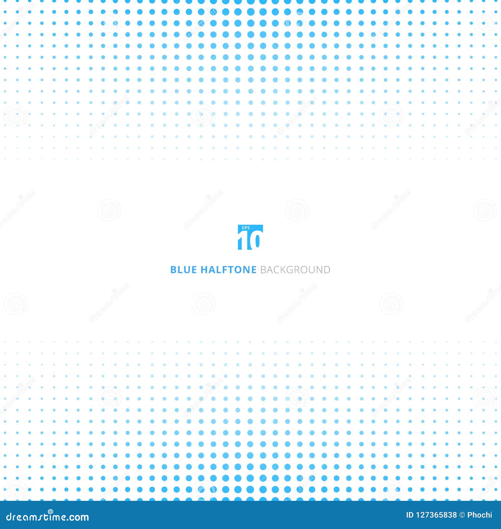 Abstract Blue Halftone Design Concept Background. Stock Vector ...