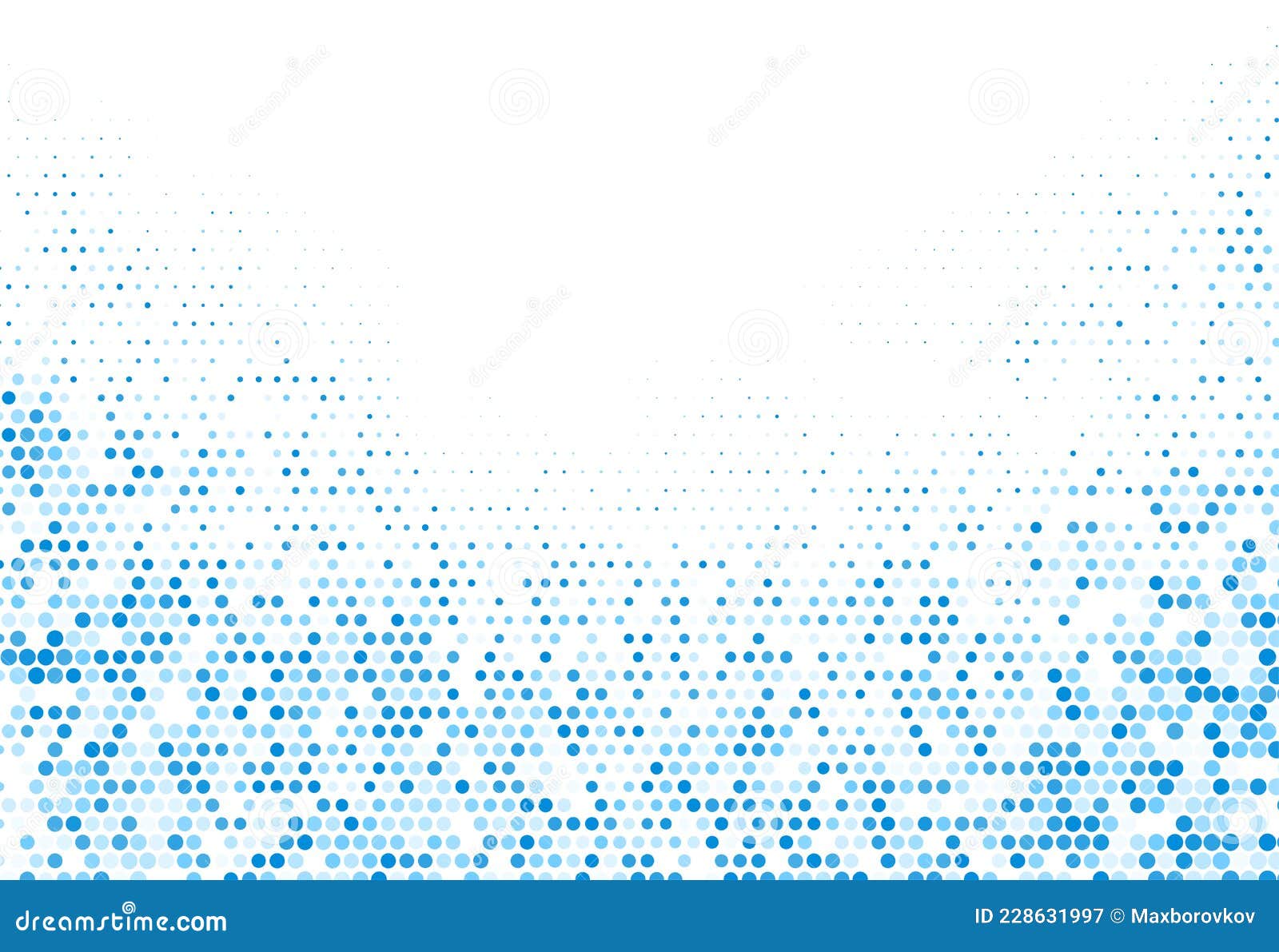 Abstract Blue Halftone Dotted Background Stock Vector - Illustration of ...