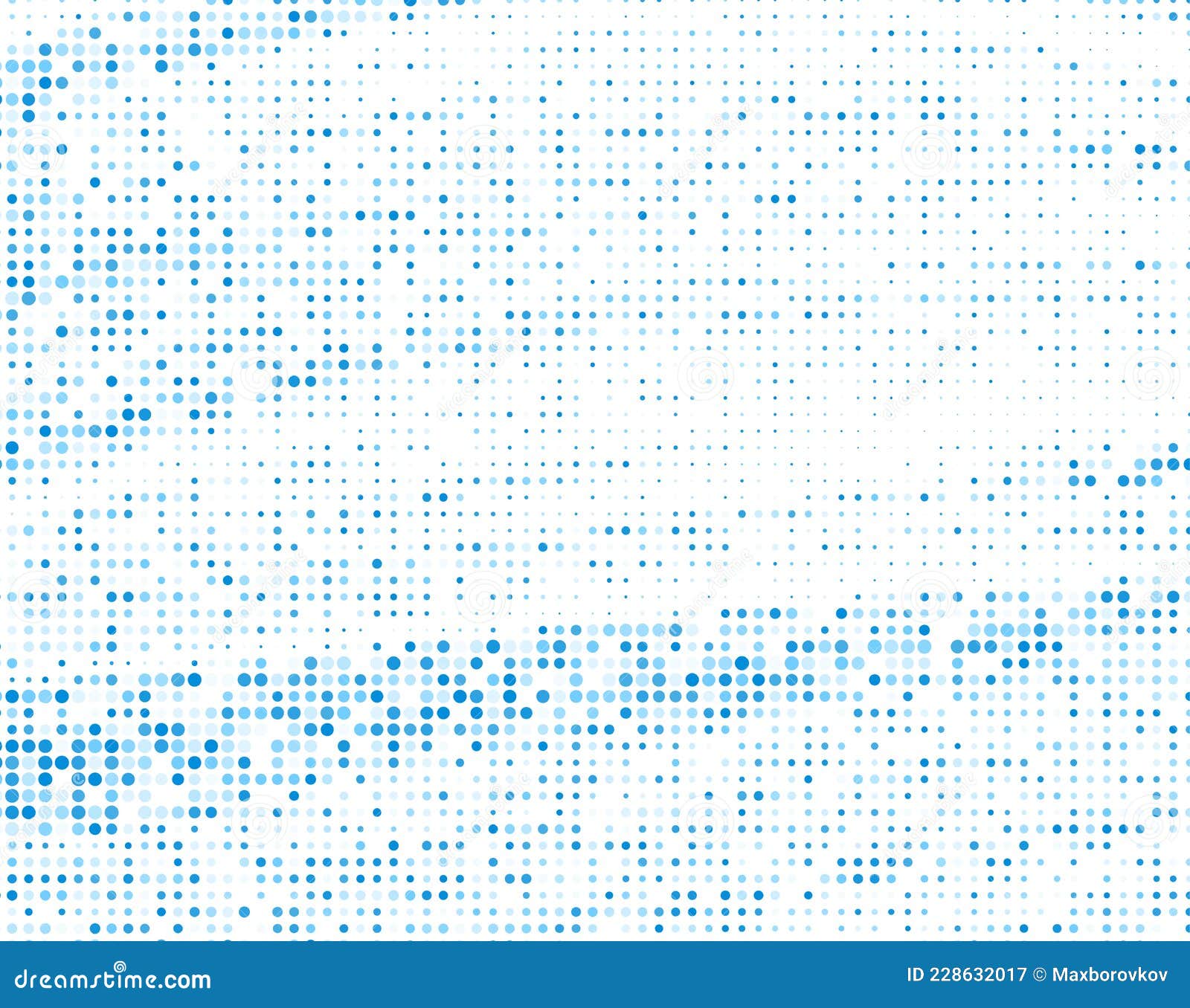 Abstract Blue Halftone Dotted Background Stock Vector - Illustration of ...