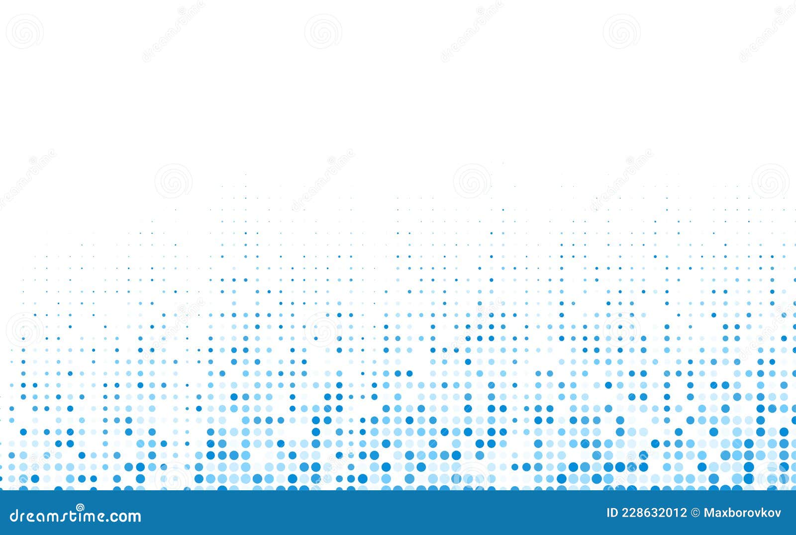 Abstract Blue Halftone Dotted Background Stock Vector - Illustration of ...
