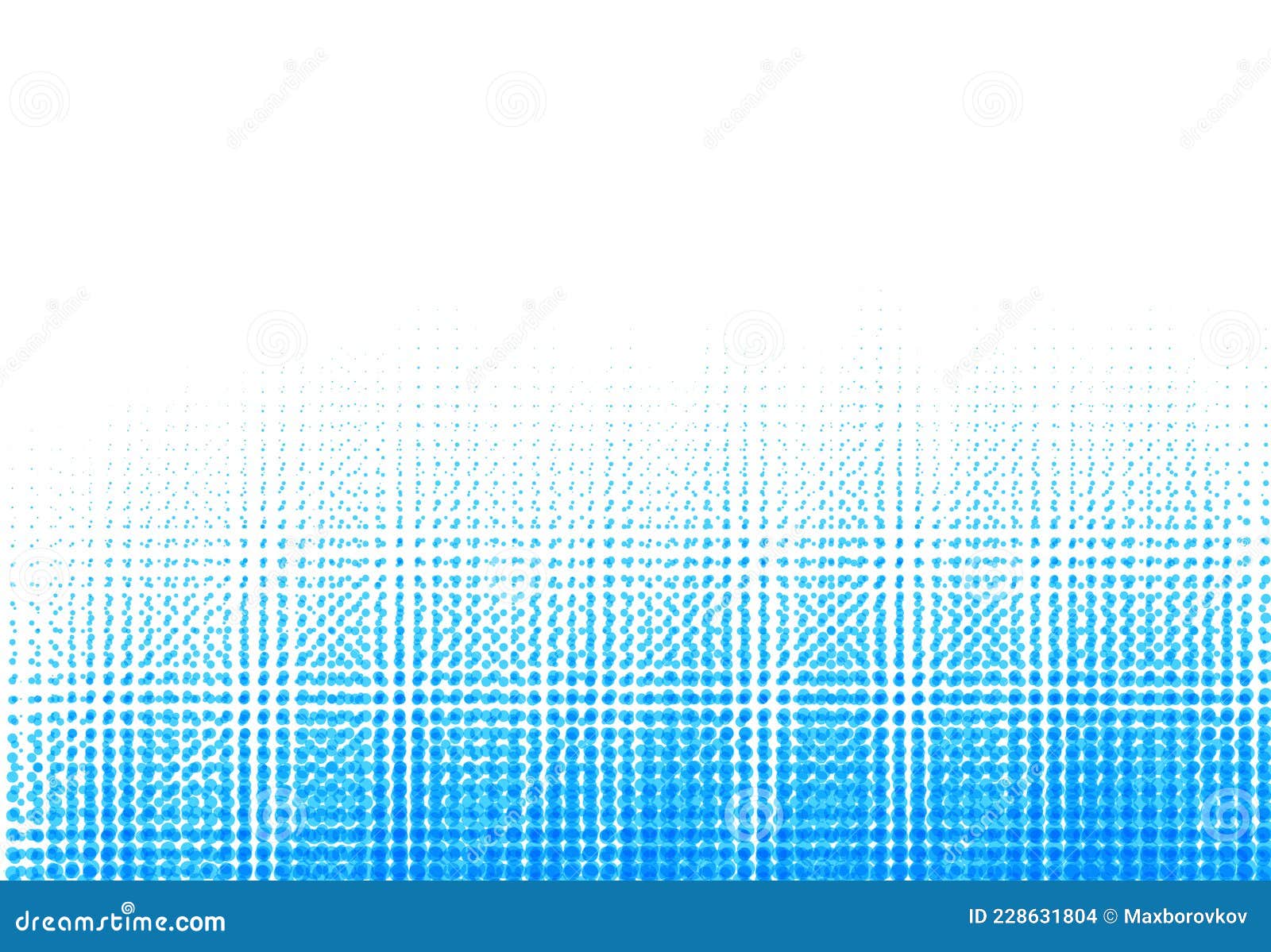 Abstract Blue Halftone Dotted Background Stock Vector - Illustration of ...
