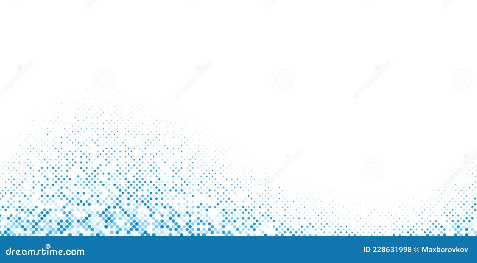 Abstract Blue Halftone Dotted Background Stock Vector - Illustration of ...