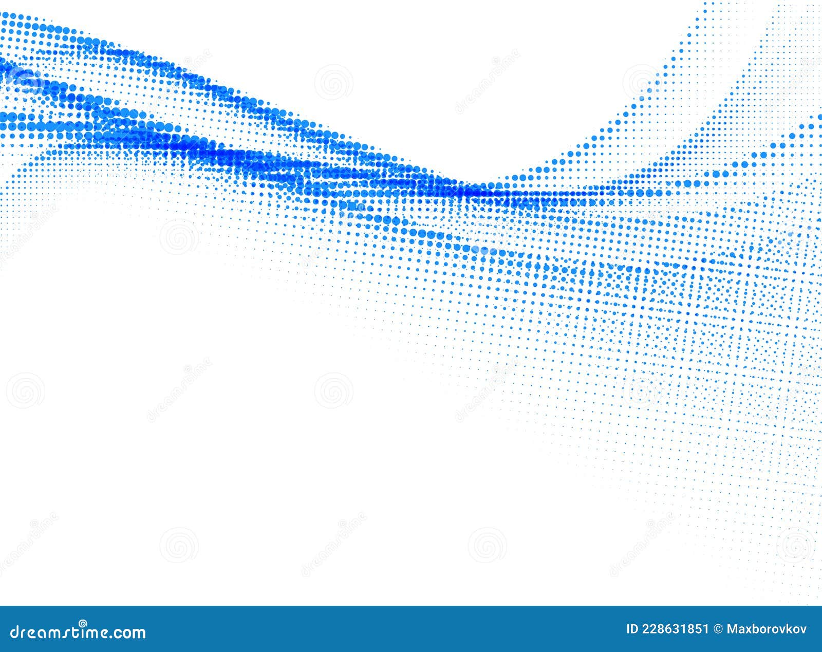 Abstract Blue Halftone Motion Wave Line Stock Vector - Illustration of ...