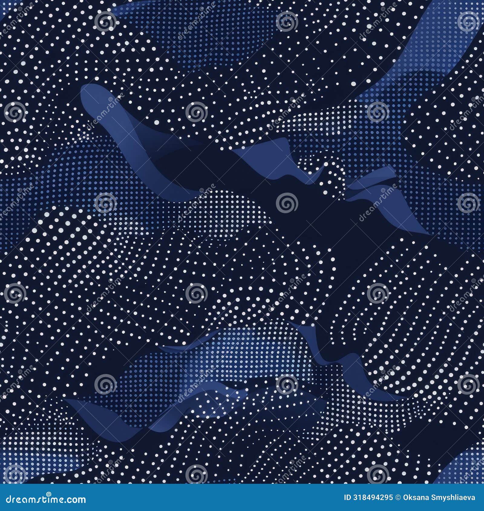 Abstract Blue Halftone Pattern Background Design Stock Image - Image of ...