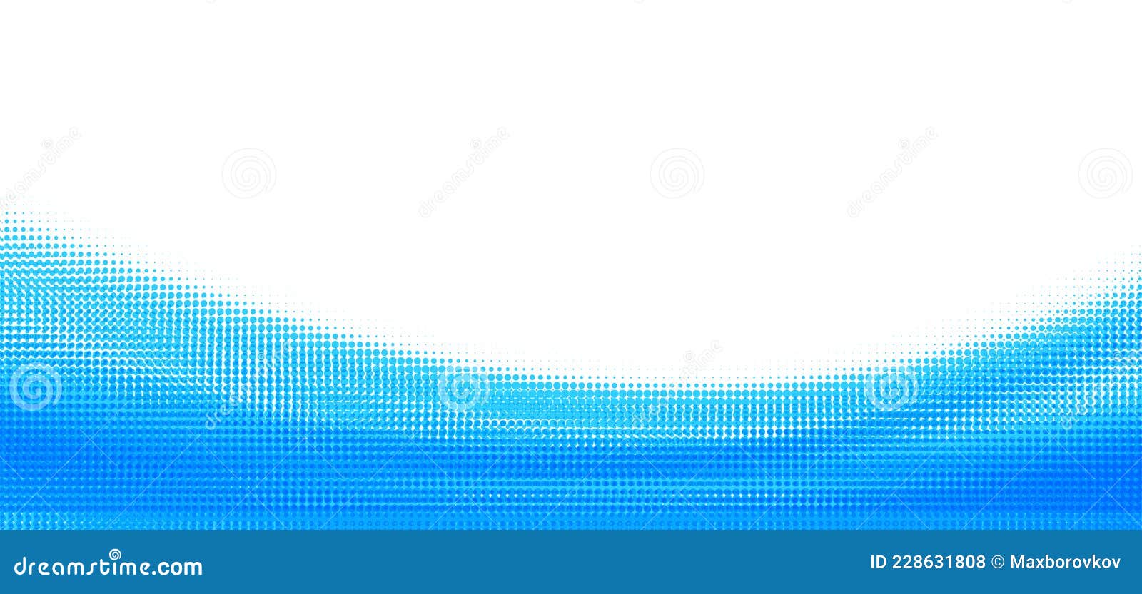 Abstract Blue Halftone Wavy Line Stock Vector - Illustration of card ...