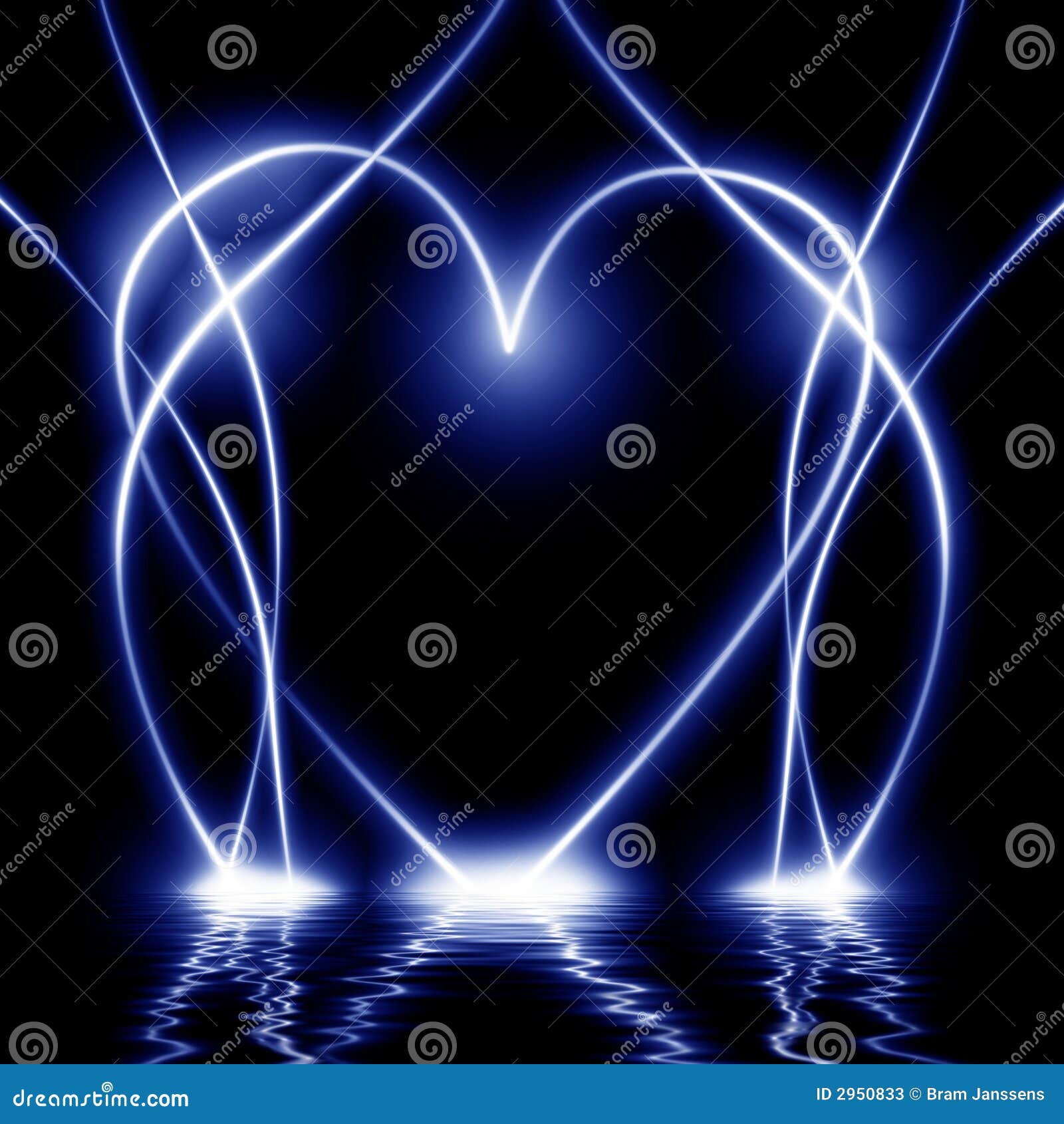 Abstract blue heart stock illustration. Illustration of soulmate - 2950833