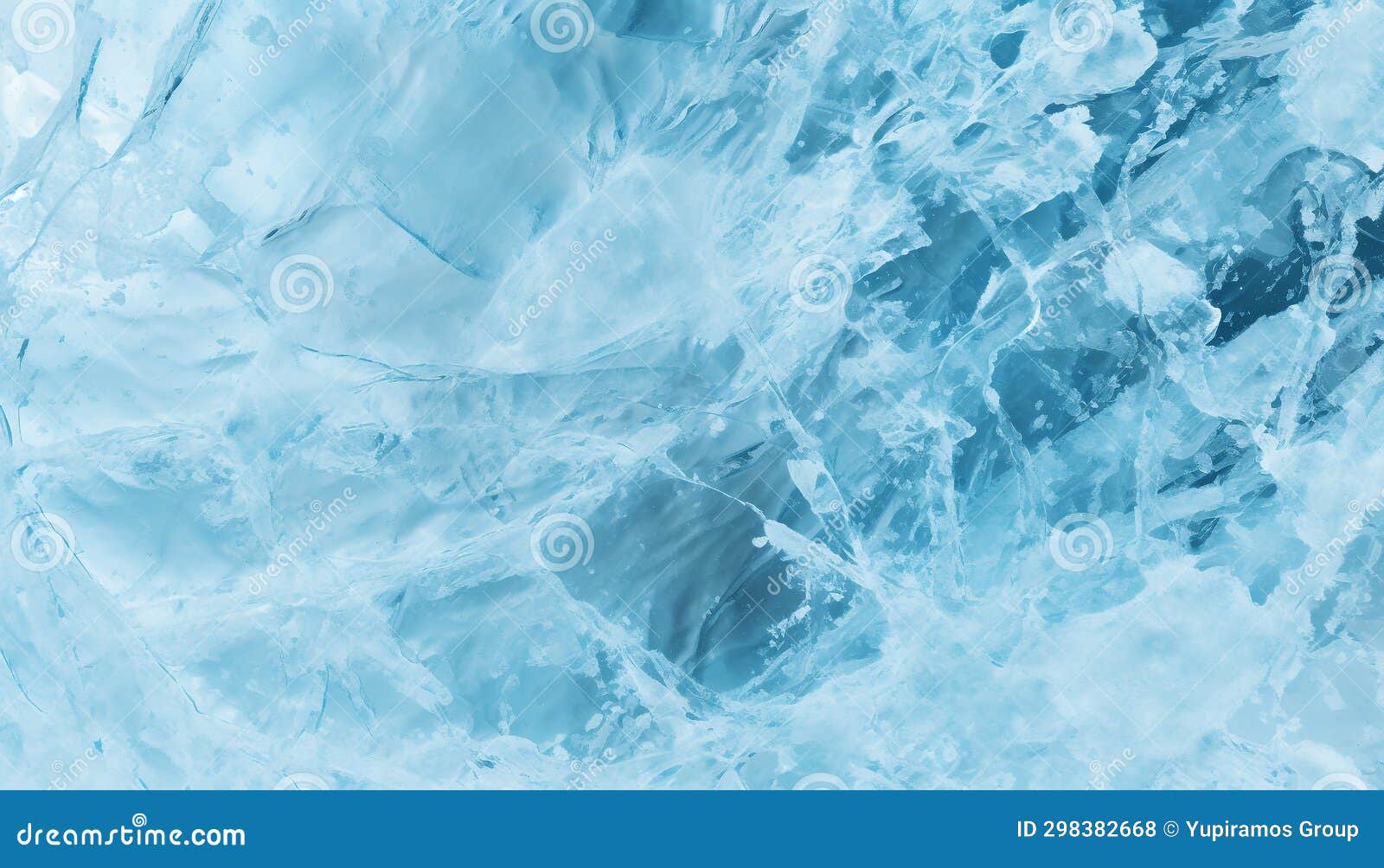 Abstract Blue Ice Crystal Pattern on Frozen Winter Backdrop Generated ...