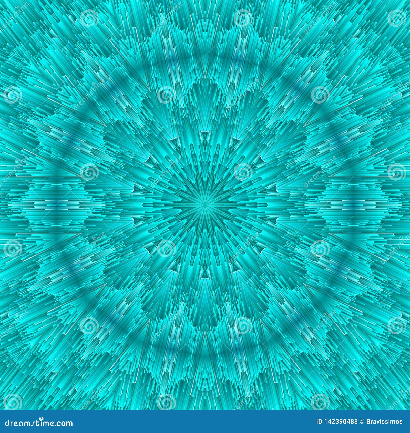 Abstract Blue Ice Pattern Symmetry. Winter Stock Illustration ...