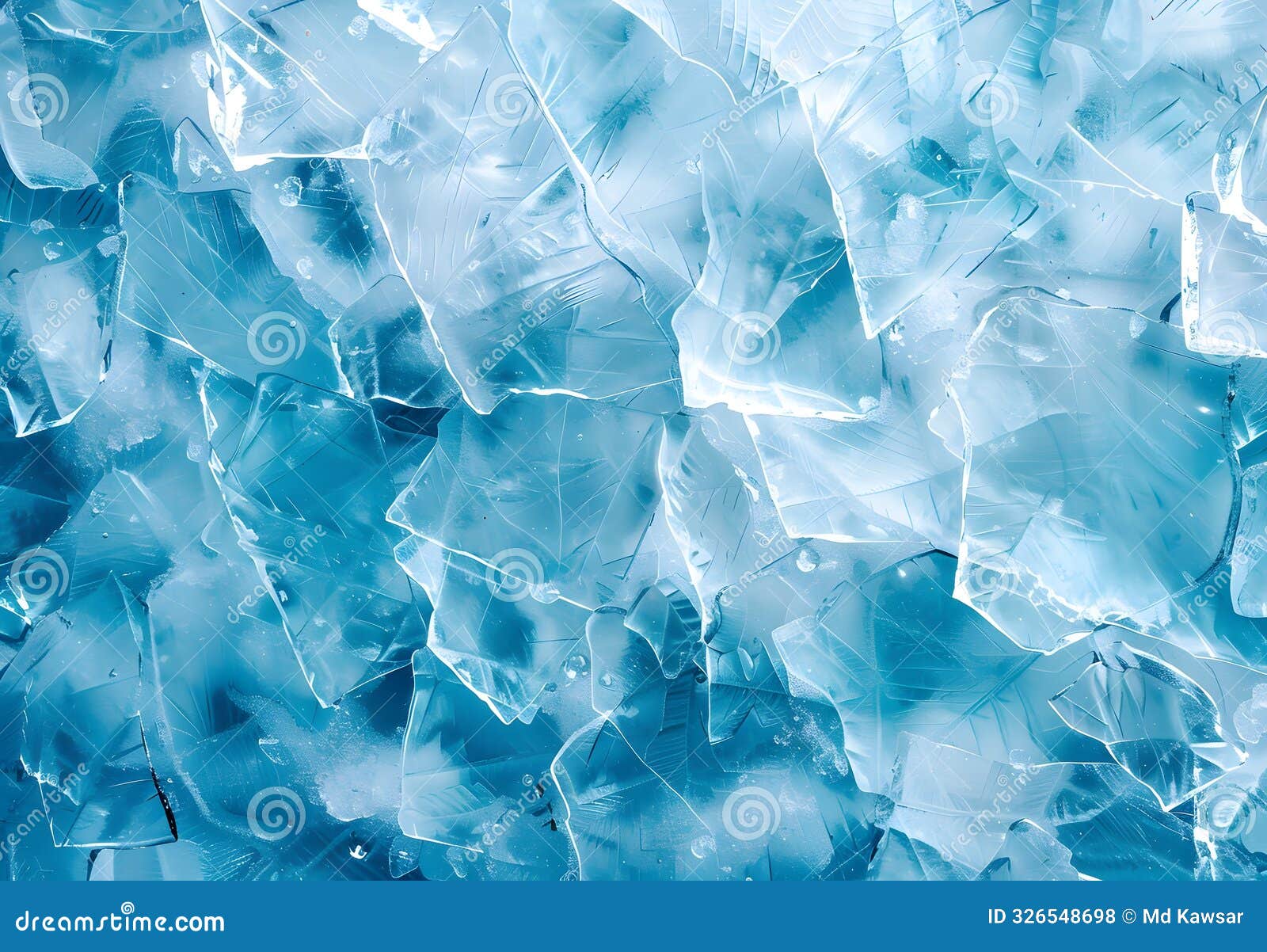 Abstract Blue Ice Texture Background with Frozen Snow Pattern Stock ...