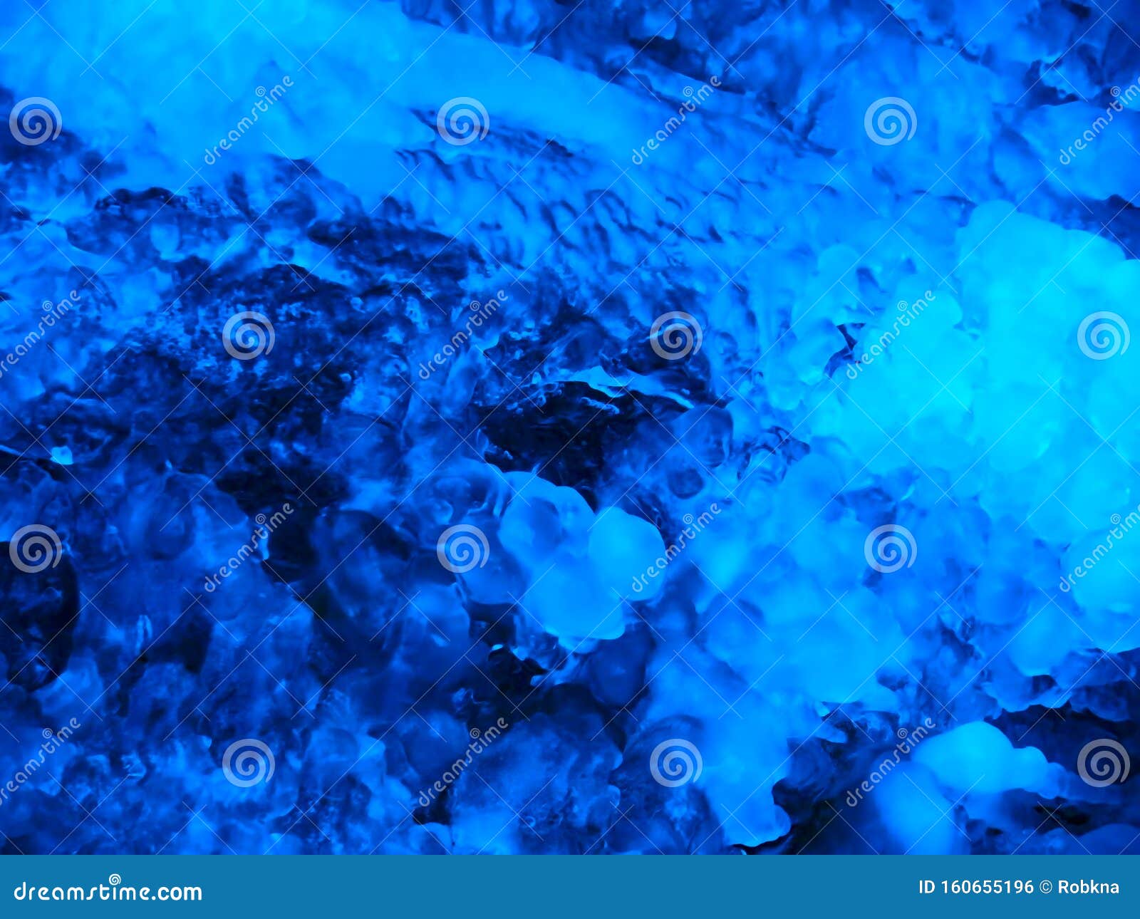 Abstract blue ice texture stock photo. Image of refraction - 160655196