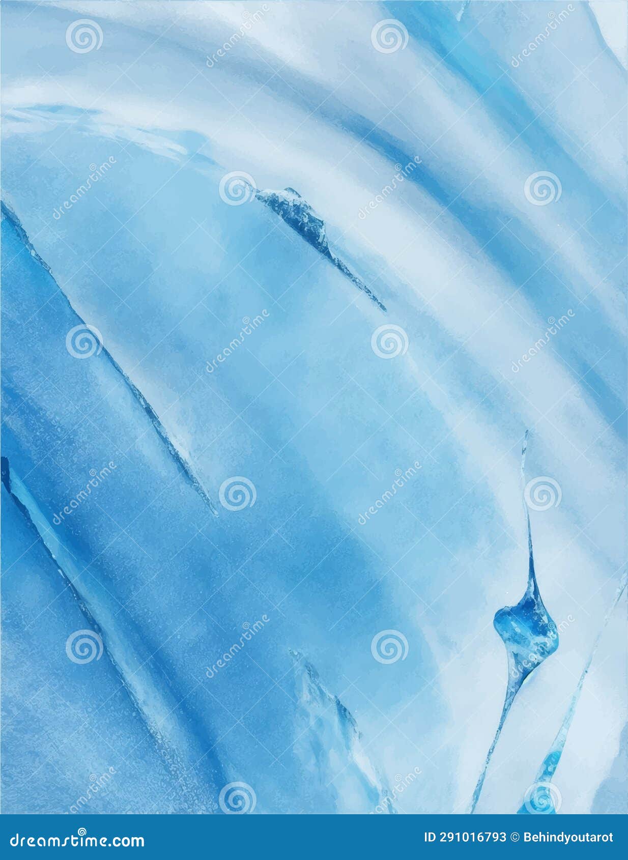 Abstract Blue Ice Texture, Winter, Background Stock Illustration ...
