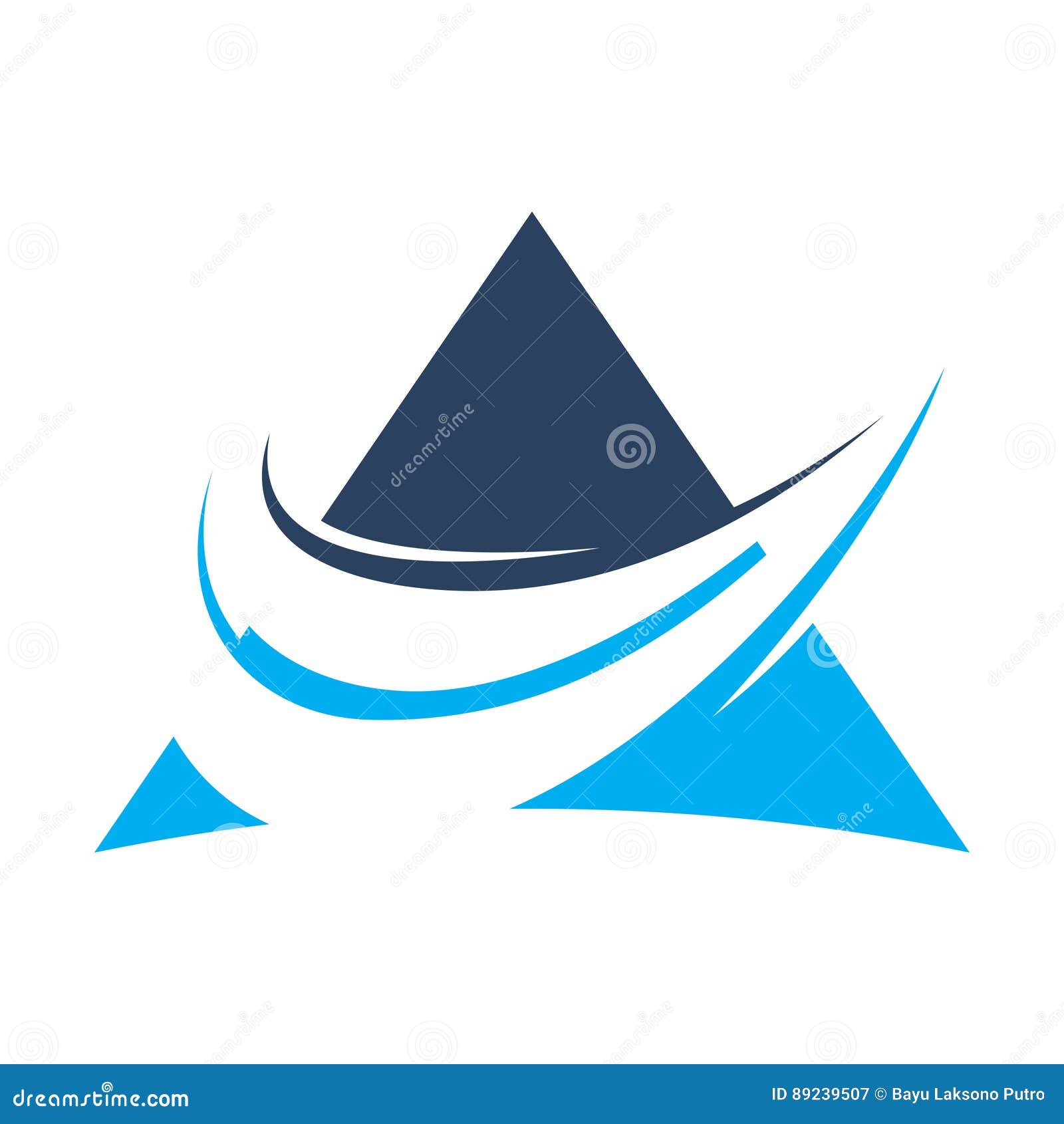 ABSTRACT BLUE ICON for ACCOUNTING FINANCIAL MANAGEMENT TEMPLATE Stock ...
