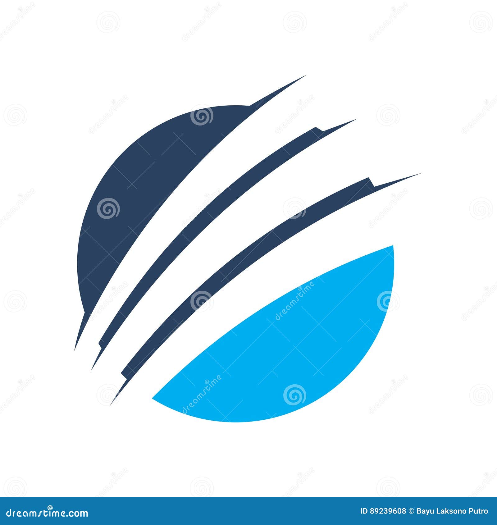 ABSTRACT BLUE ICON for ACCOUNTING FINANCIAL MANAGEMENT TEMPLATE Stock ...