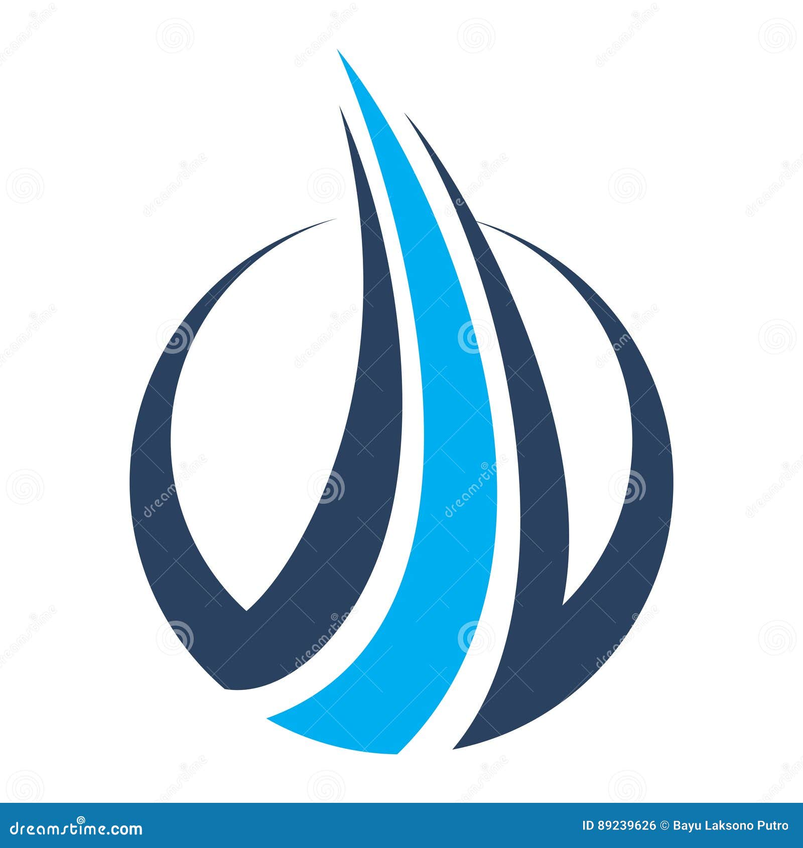 ABSTRACT BLUE ICON for ACCOUNTING FINANCIAL MANAGEMENT TEMPLATE Stock ...