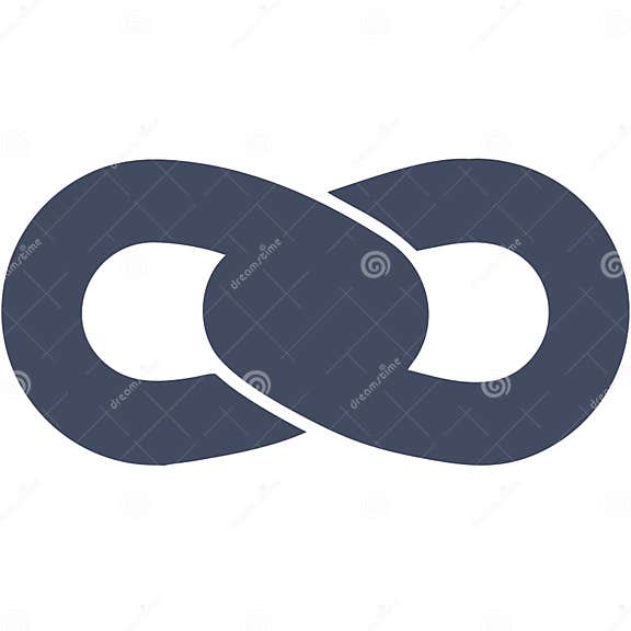 Abstract Blue Infinity Loop Symbol Vector Design for Endless Concept ...