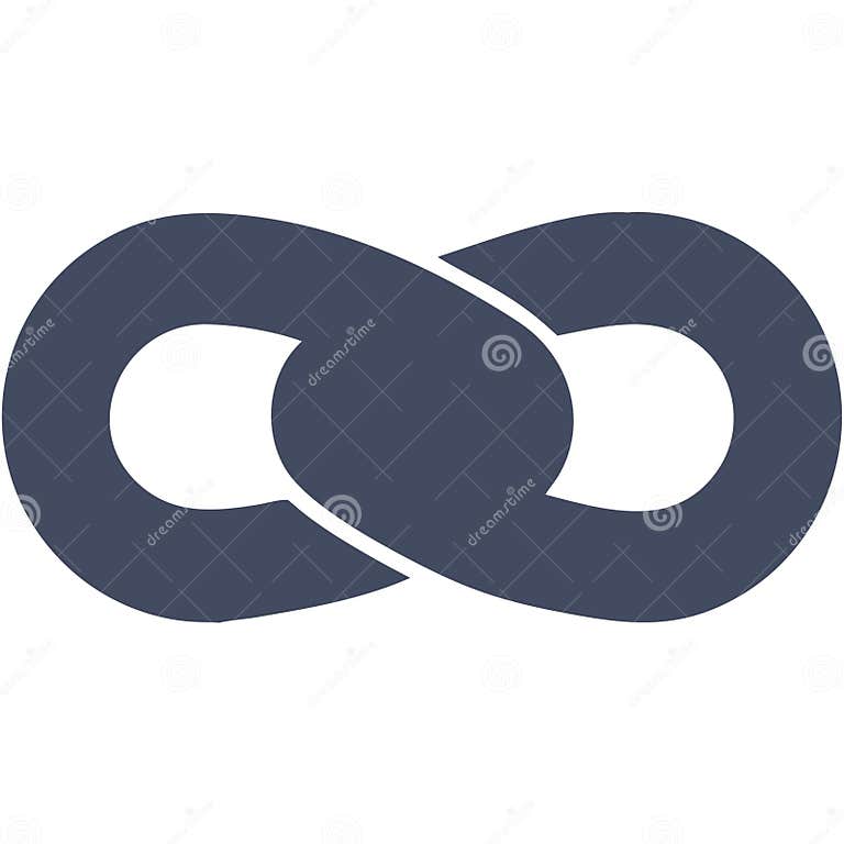 Abstract Blue Infinity Loop Symbol Vector Design for Endless Concept ...