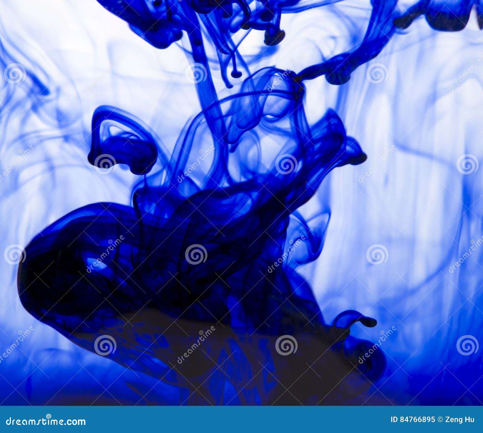 Abstract blue ink stock image. Image of coloring, dynamic - 84766895