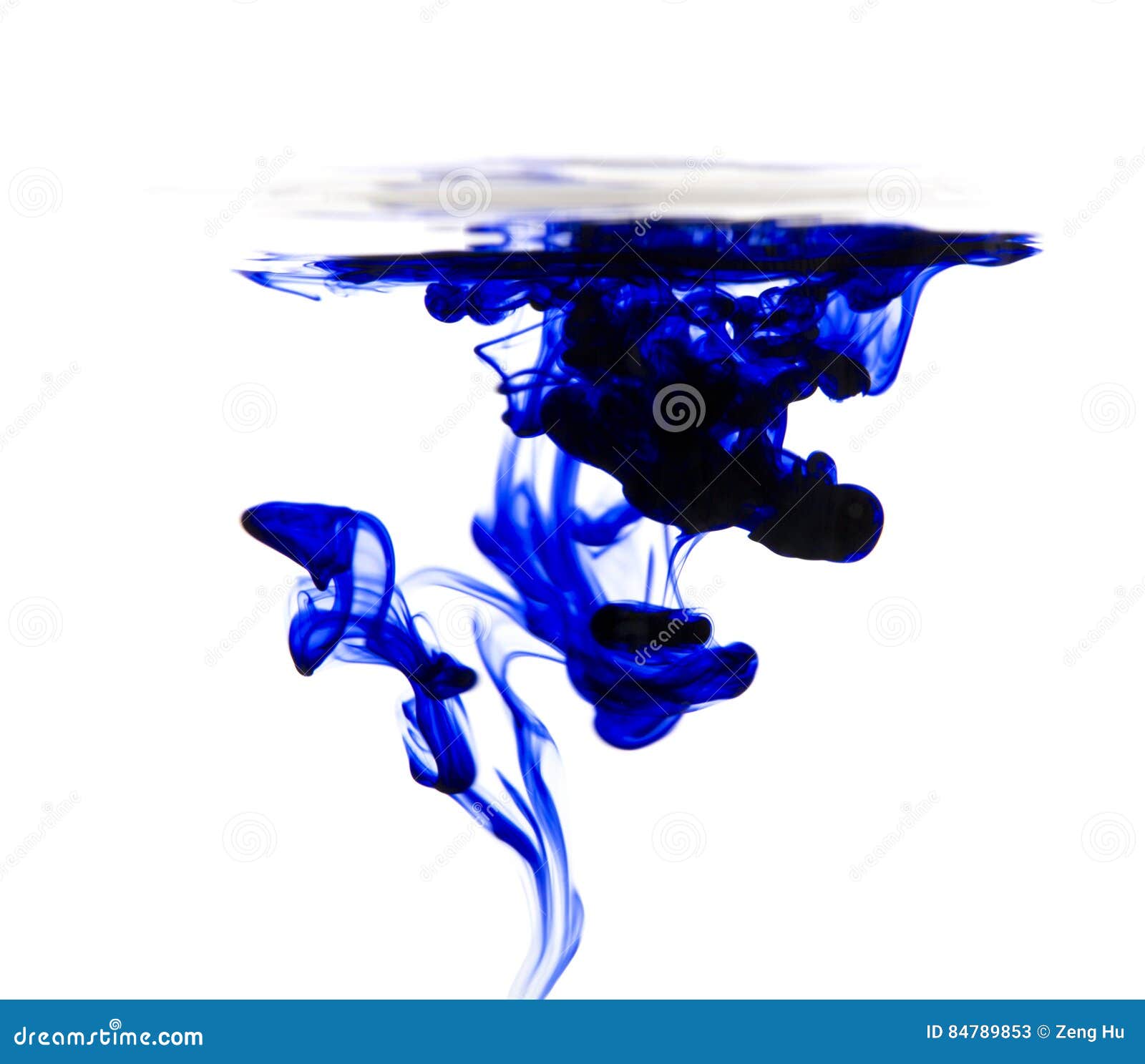 Abstract blue ink stock image. Image of abstract, drop - 84789853