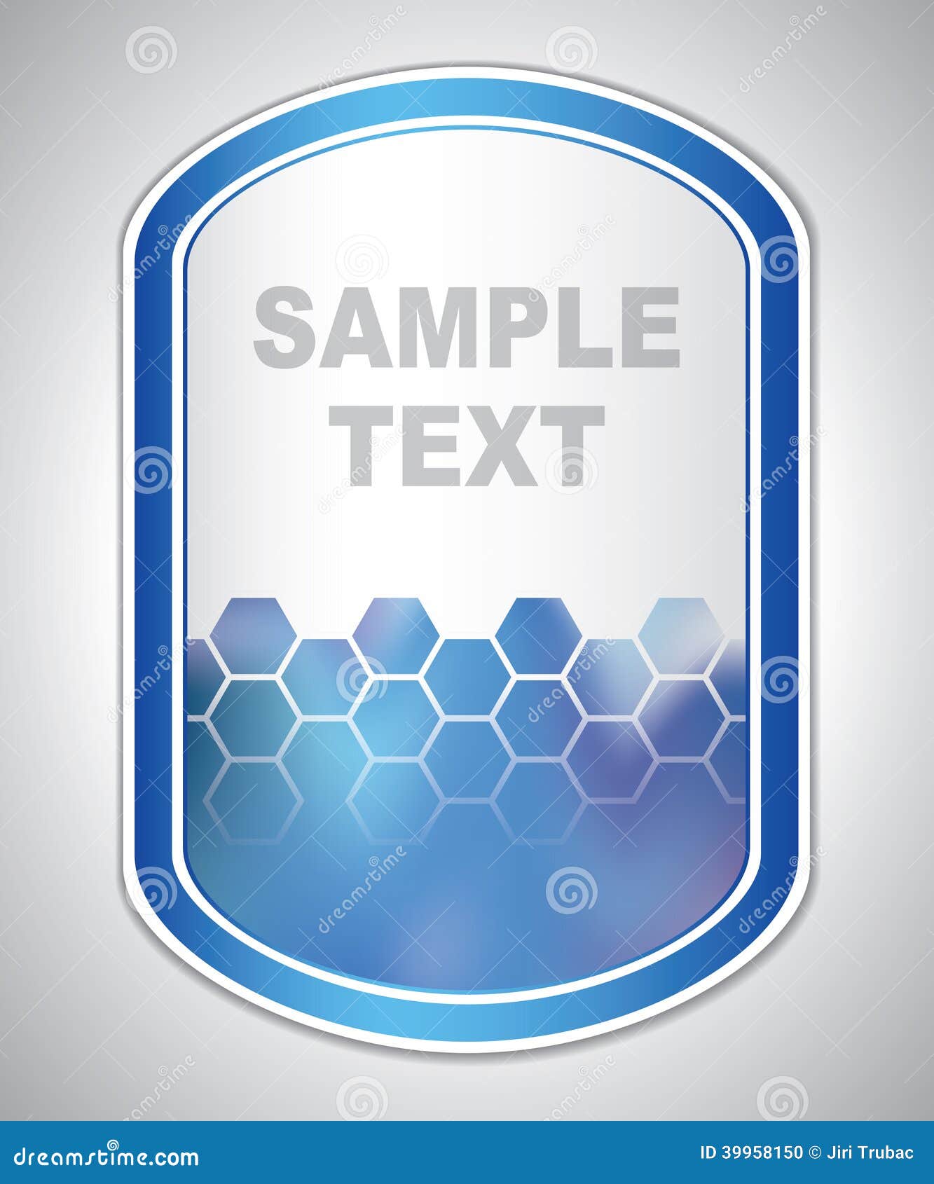 Abstract Blue Laboratory Label Stock Vector - Illustration of biology ...