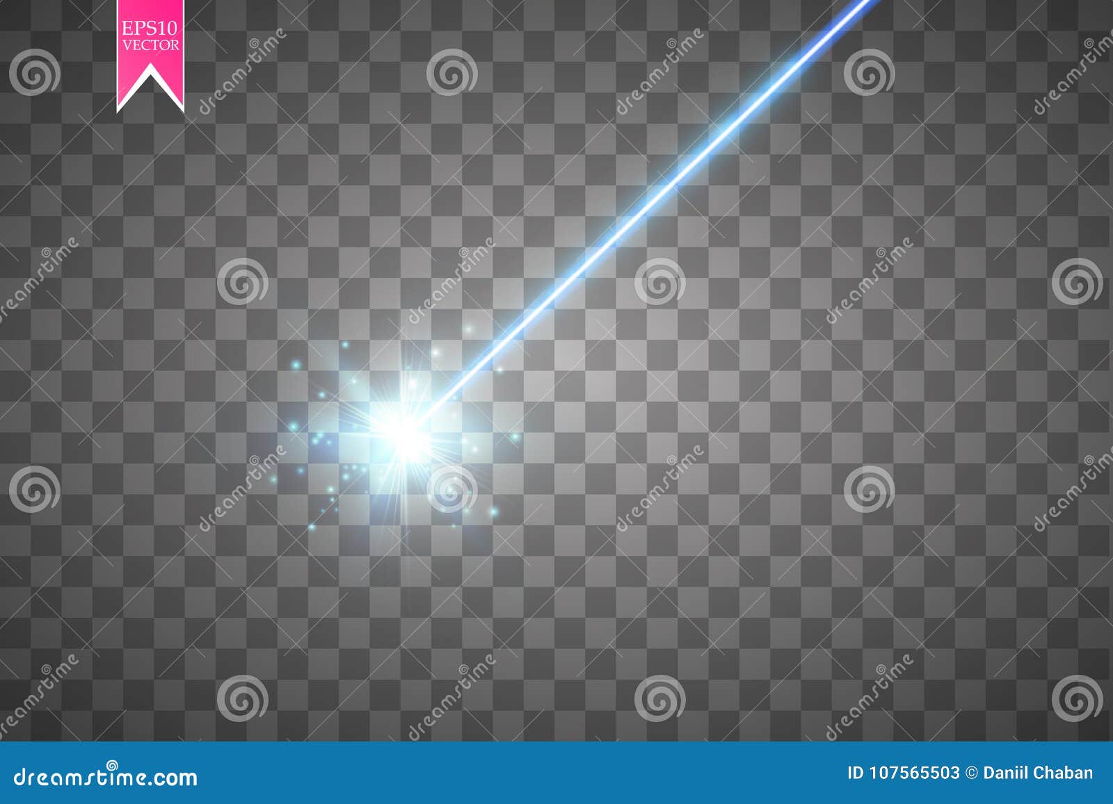 Blue Laser Beam
