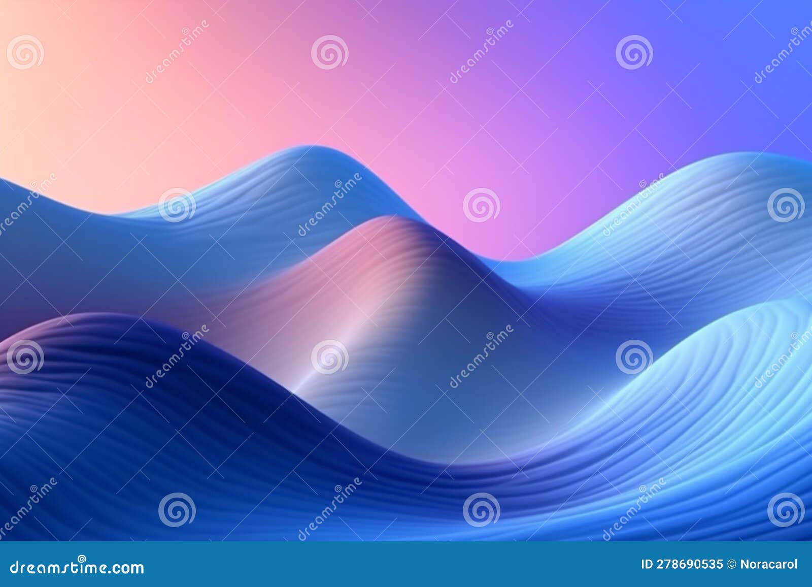 Abstract Blue Layer Mountain Wave Pattern Generative Ai Stock ...