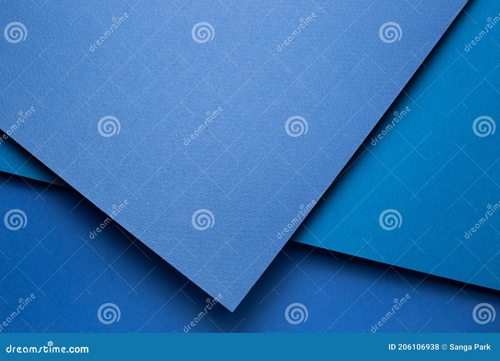 Abstract Blue Layered Color Paper Stock Photo - Image of minimal, line ...