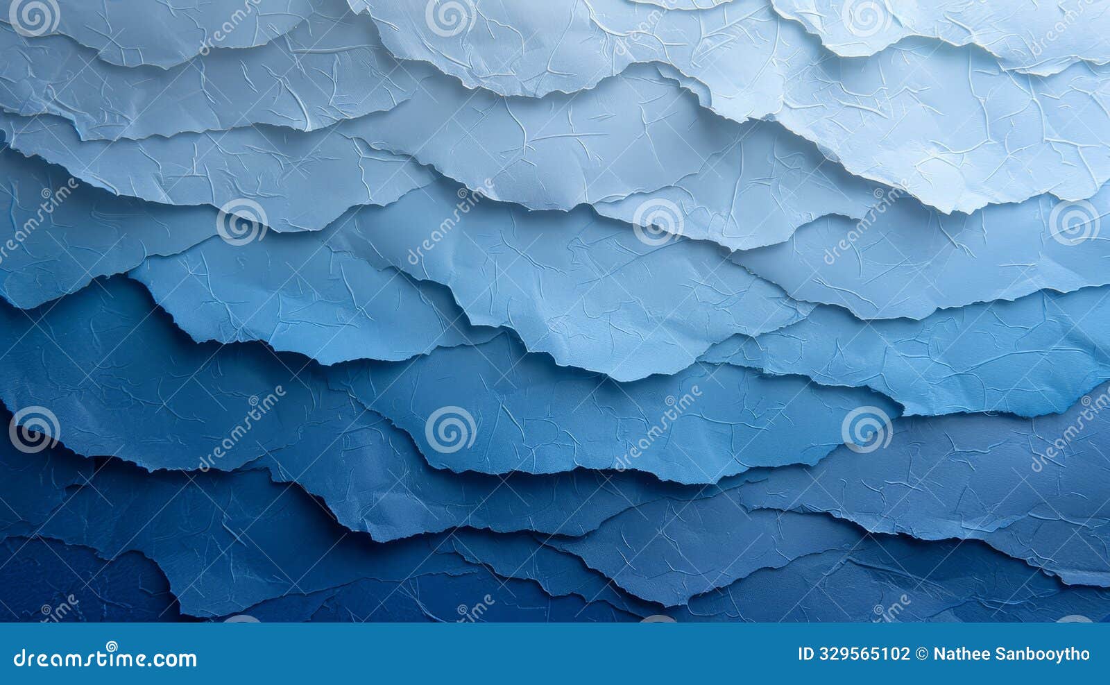 Abstract Blue Layered Paper Texture Background Stock Illustration ...