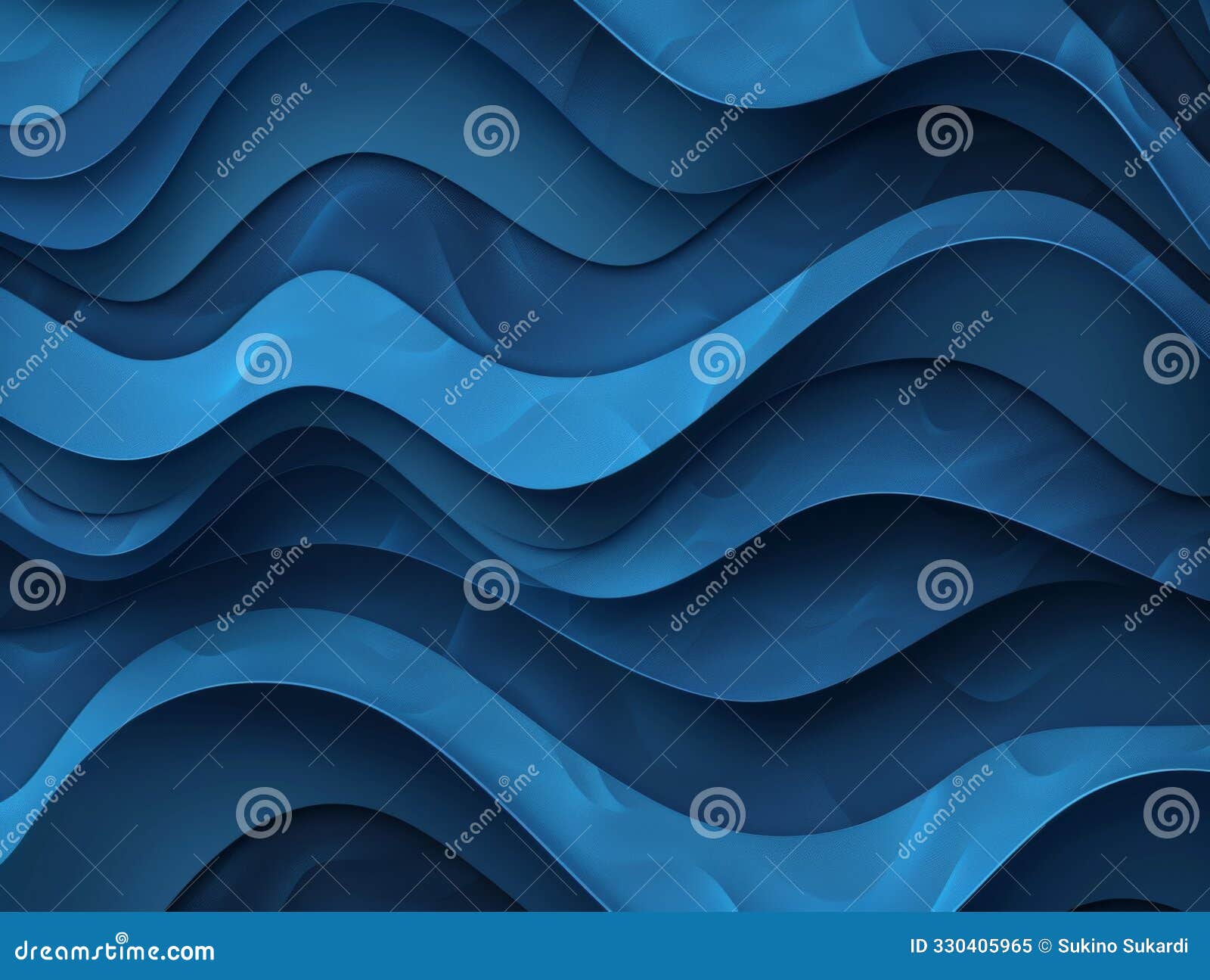 Abstract Blue Layered Wave Pattern with Depth and Texture Stock ...