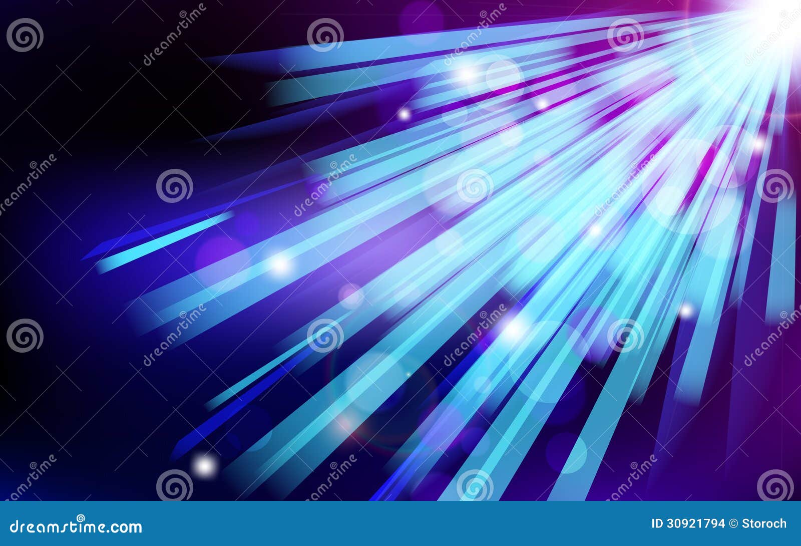Abstract Blue Lens Flare Technology Background. Stock Vector ...
