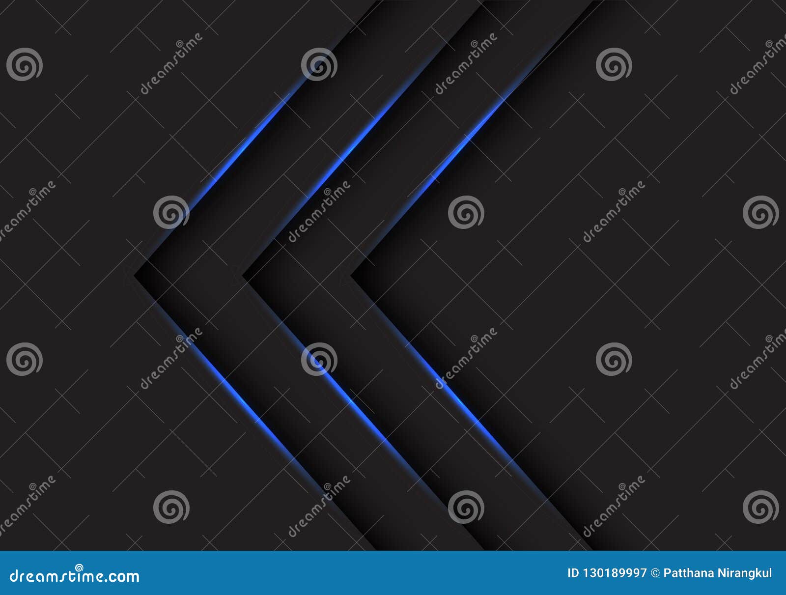 Abstract Blue Light Arrows Direction on Black Design Modern Futuristic ...