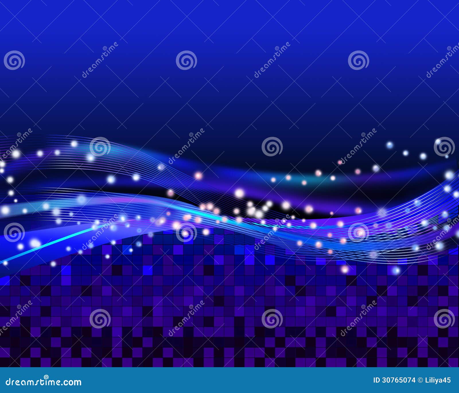 Abstract Blue Light. stock illustration. Illustration of energy - 30765074