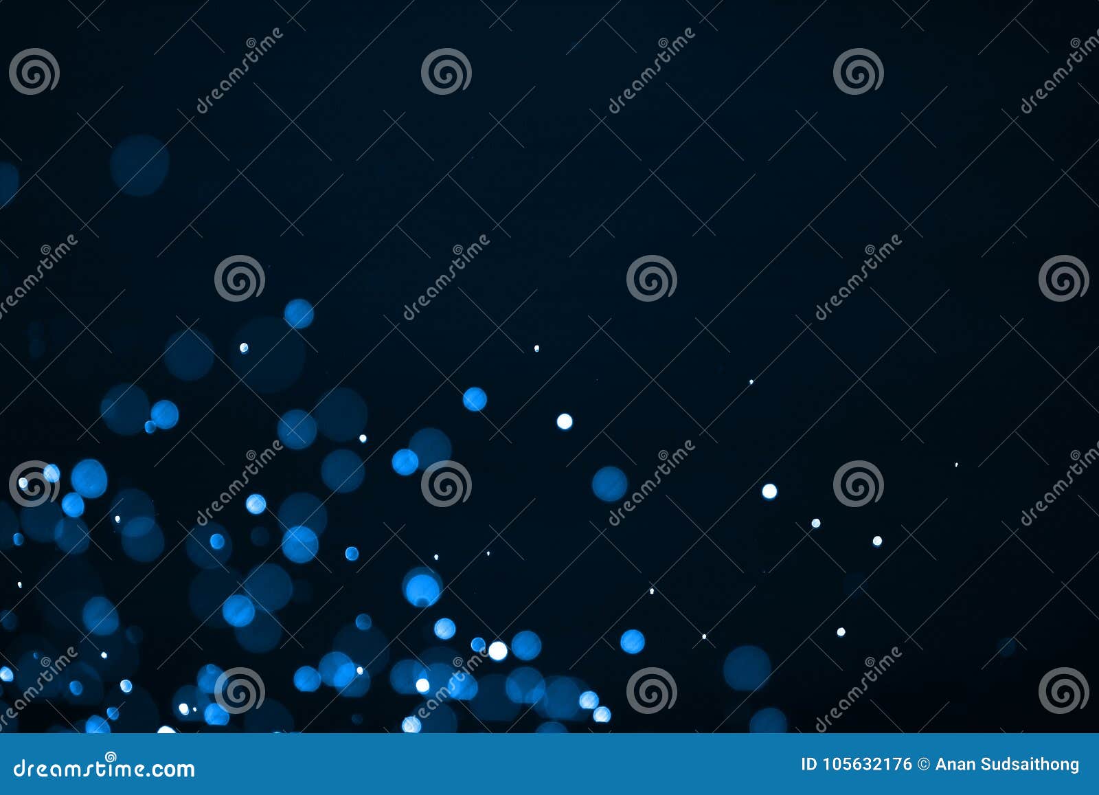 Abstract Blue Light Bokeh Defocused Background Stock Photo - Image of ...