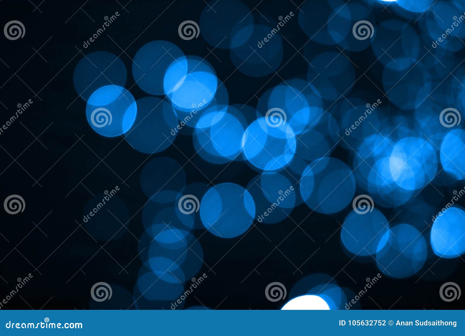 Abstract Blue Light Bokeh Defocused Background Stock Photo - Image of ...