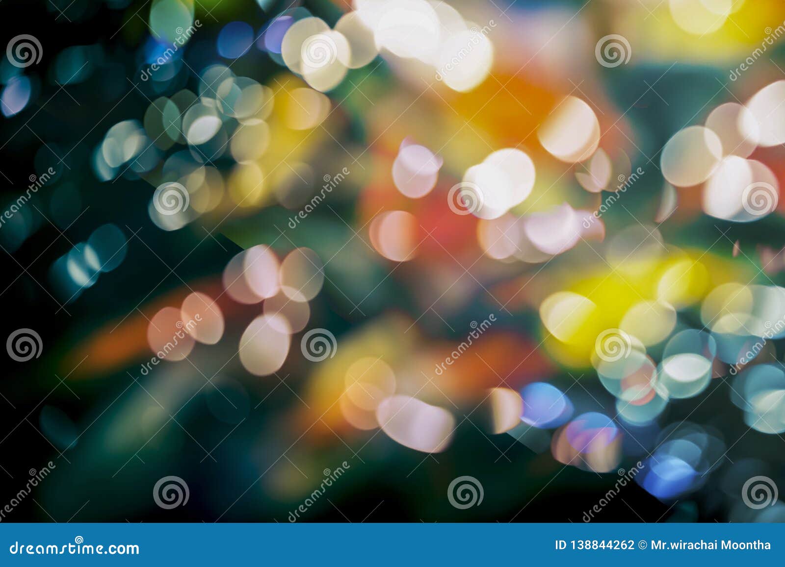 Abstract Blue Light Boken Background Stock Photo - Image of light ...