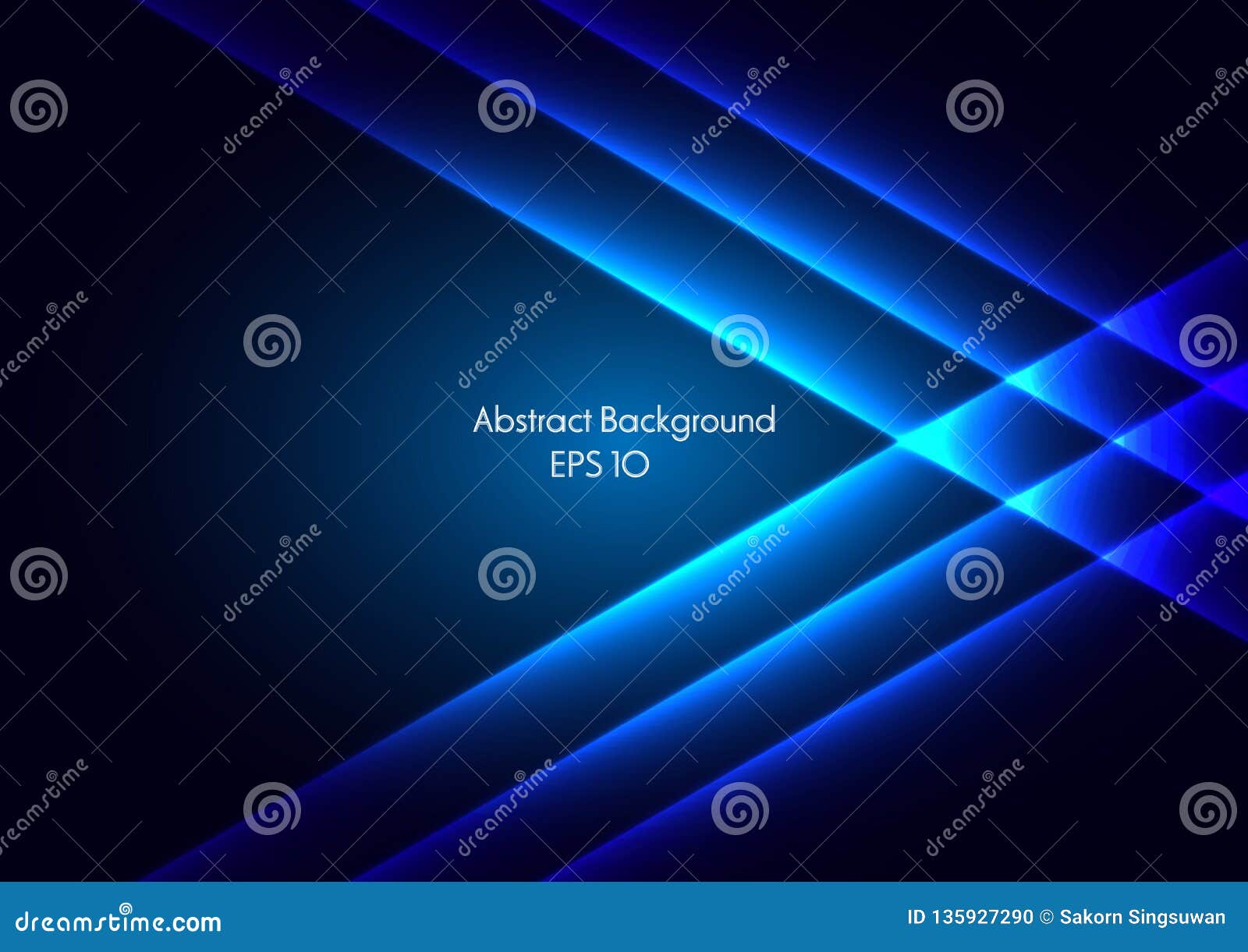 Abstract Blue Light Concept of Future Background. Illustration Vector ...