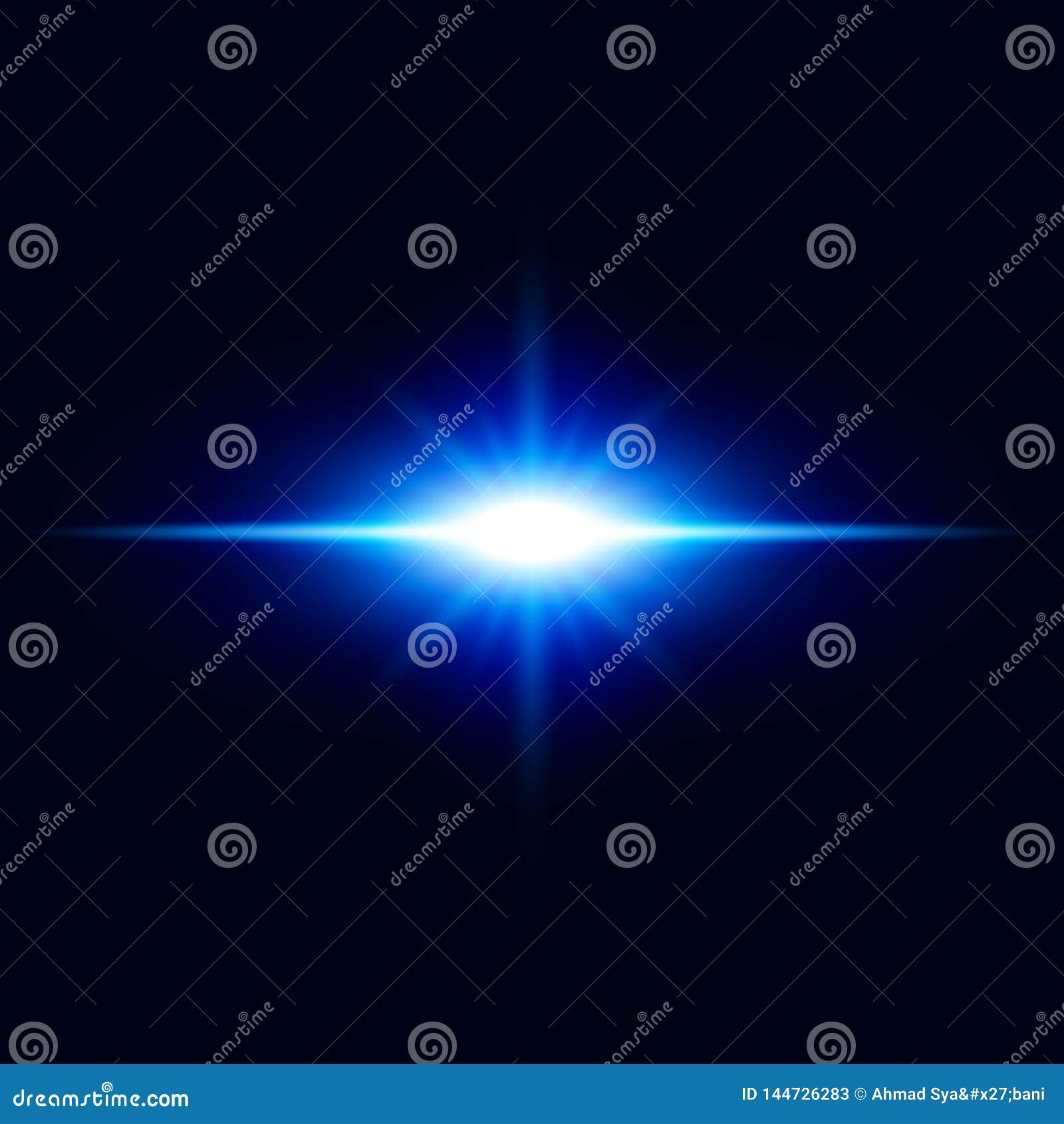Abstract Blue Light Effect with Shine Bright Vector Background Stock ...