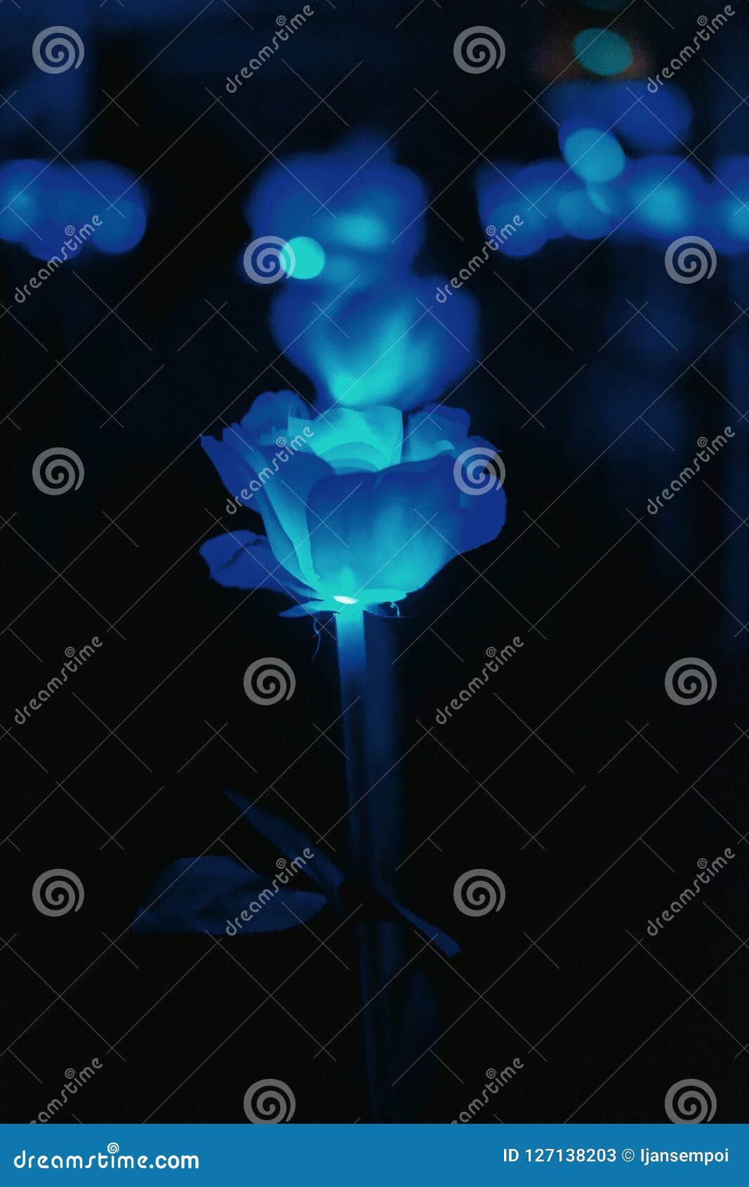 Abstract blue light flower stock image. Image of floral - 127138203