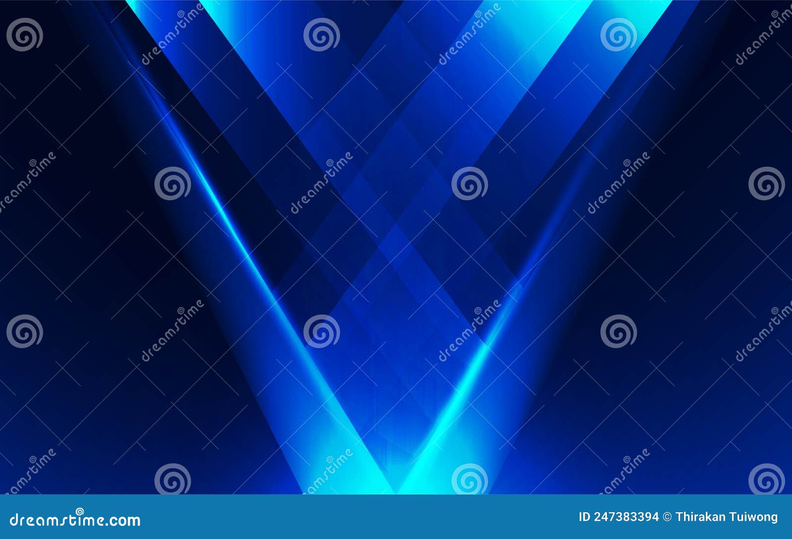 Abstract Blue Light Gradient Background Sci-fi V and X Shape Stock ...