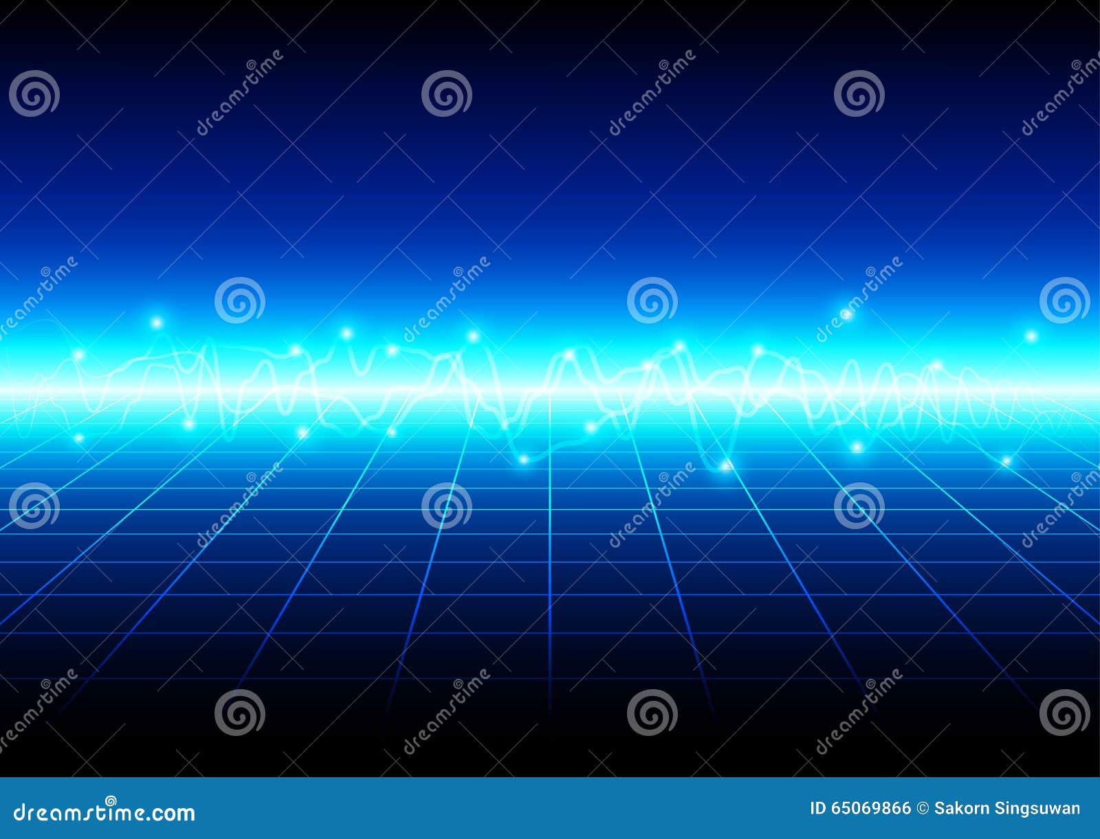 Abstract Blue Light with Grid Technology Background. Illu Stock Vector ...