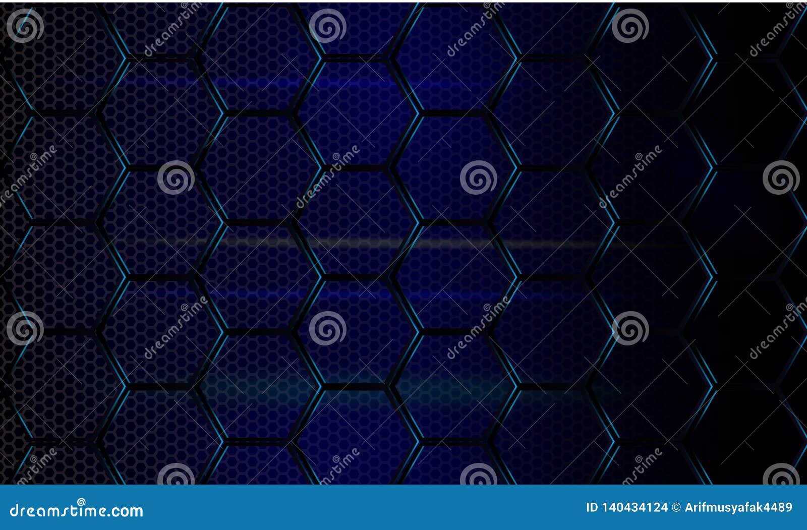 Abstract Blue Light Hexagon Background Stock Vector - Illustration of ...