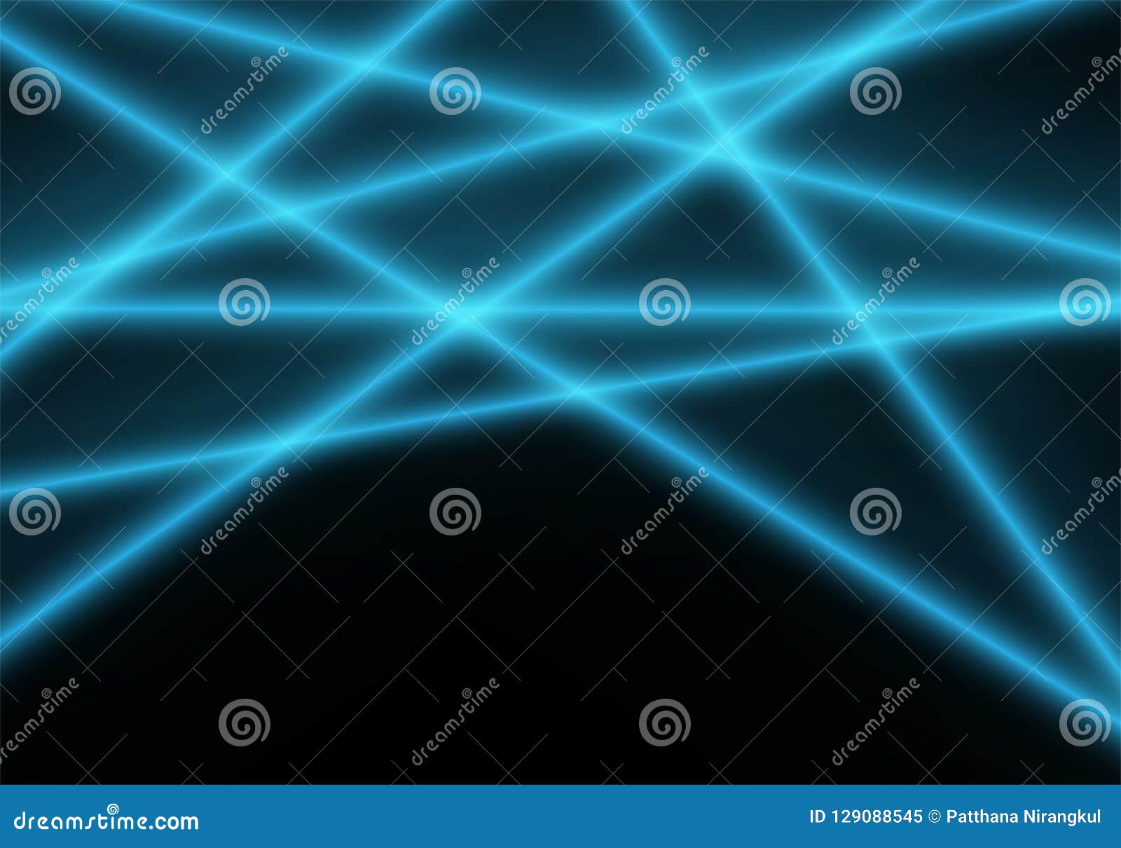 Abstract Blue Light Laser Beam on Black Technology Background Vector ...