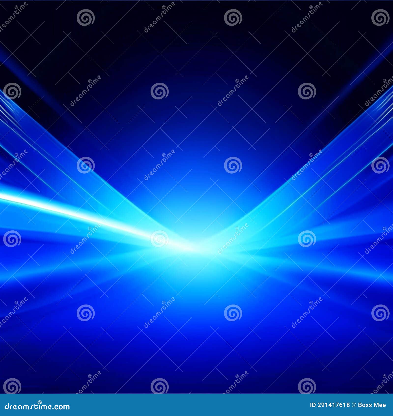 Abstract Blue Light Lines on a Dark Blue Background. Vector ...