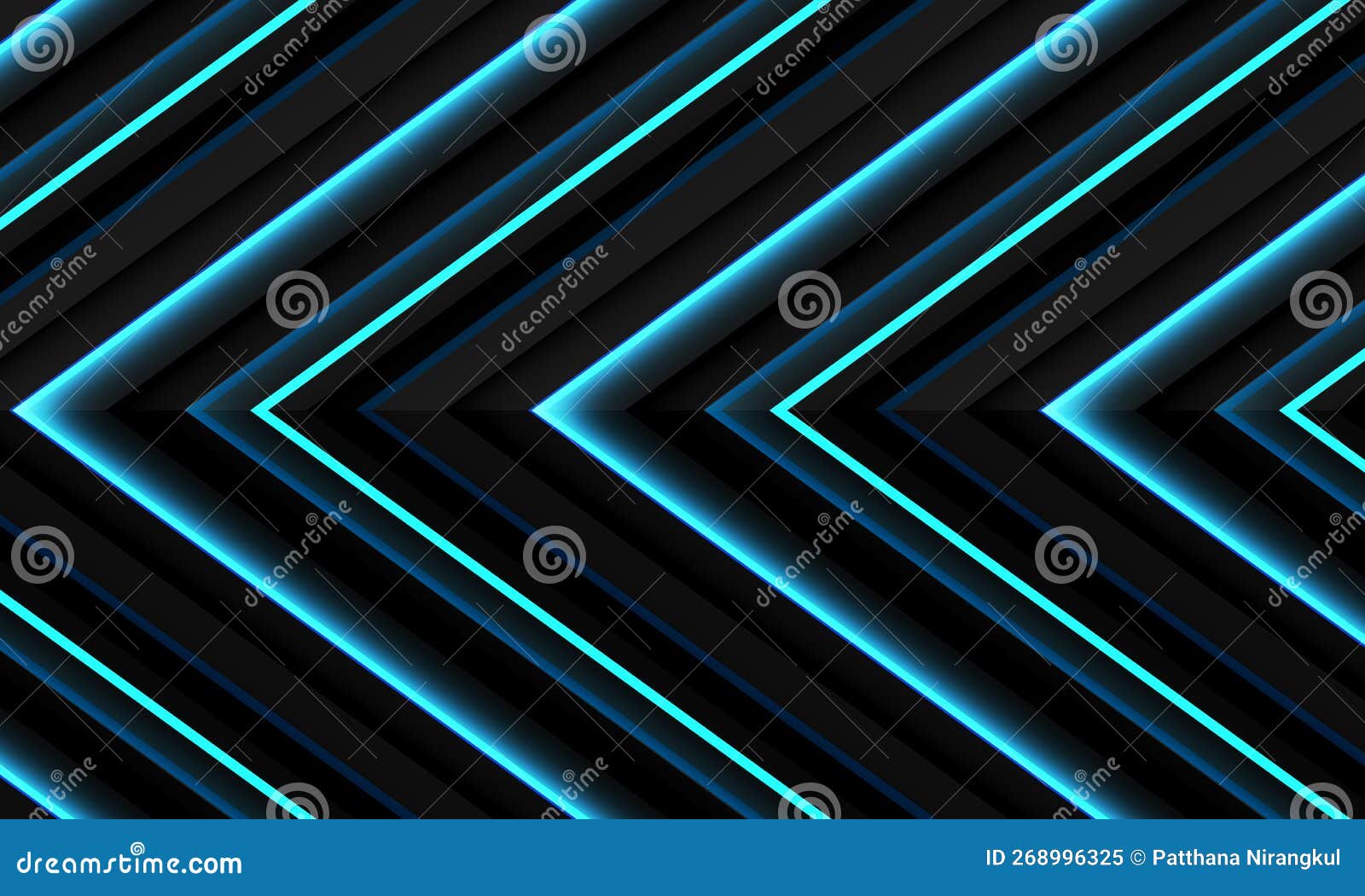 Abstract Blue Light Neon Grey Metallic Black Shadow Arrow Direction ...