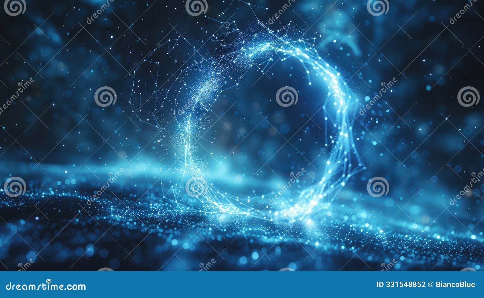 Abstract of Blue Light Particle Effect in Digital Technology Design ...