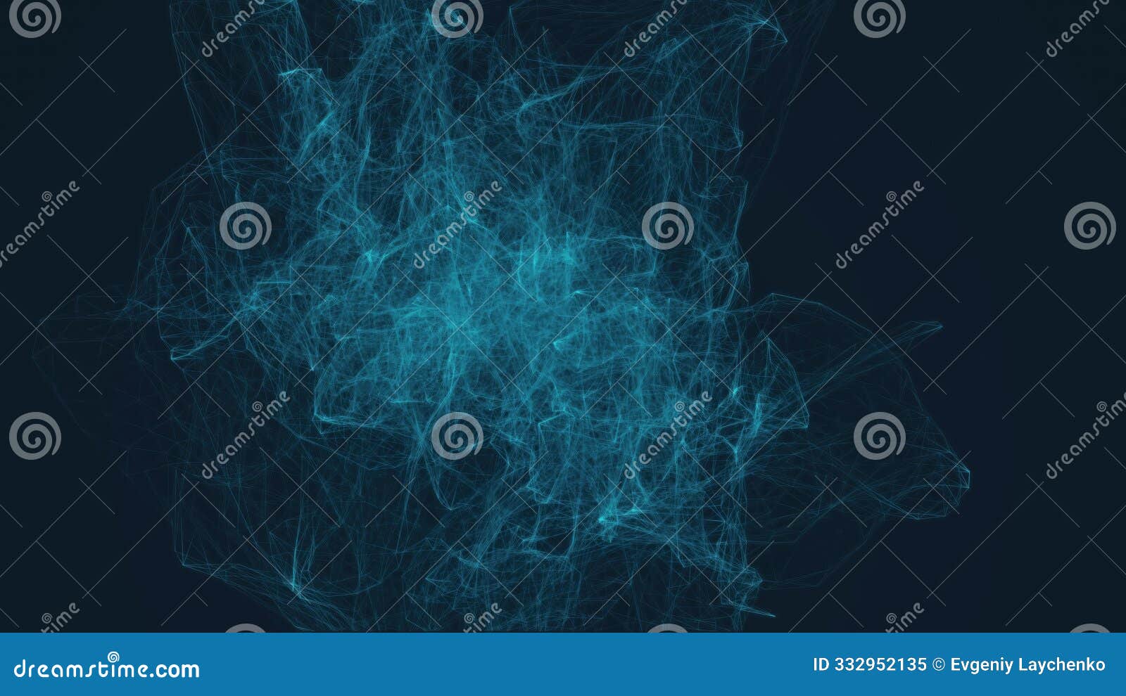 Abstract Blue Light Patterns Create a Captivating Visual Display on a ...