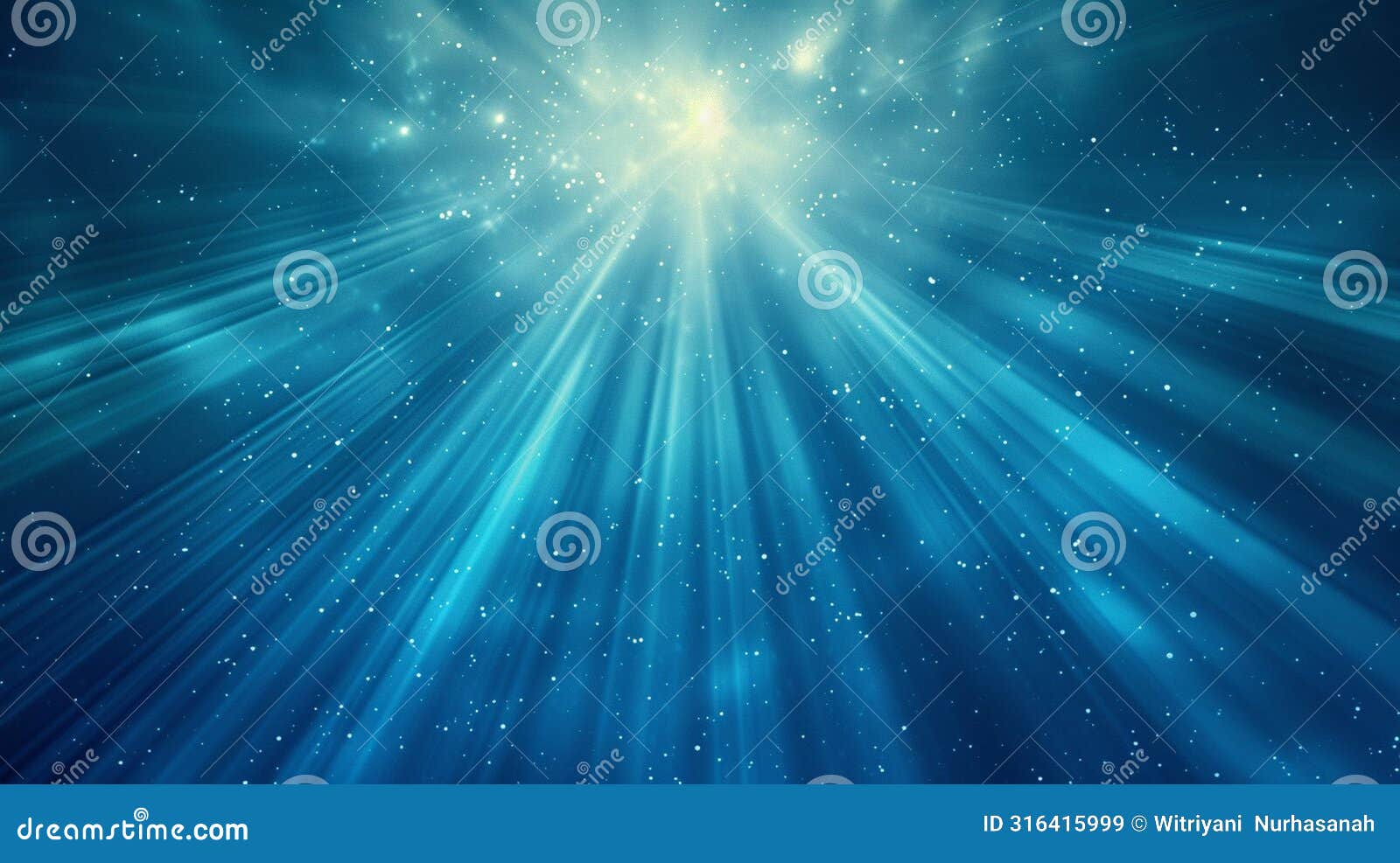 Abstract Blue Light Rays Background. Generative Ai Stock Illustration ...